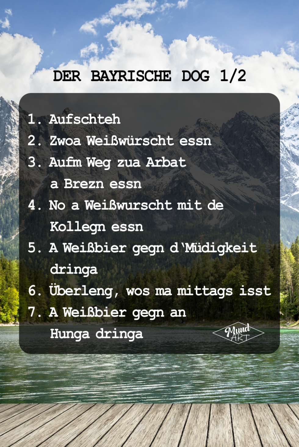 Bayerische Sprüche, Redewendungen und Weisheiten | BAVAROSI